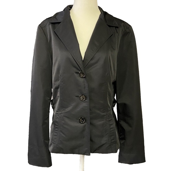 Talbots | Jackets & Coats | Talbots Blazer Womens Large Black Three ...